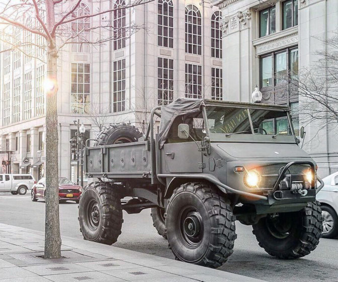 Custom Unimog 404 Off Road Rig on the US Streets