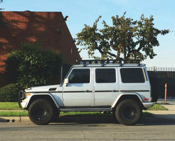 Lifted Mercedes G-Wagon Modified for Off-roading and Desert Racing