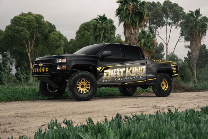Black Chevy Silverado Prerunner by DirtKing Fabrication - offroadium.com