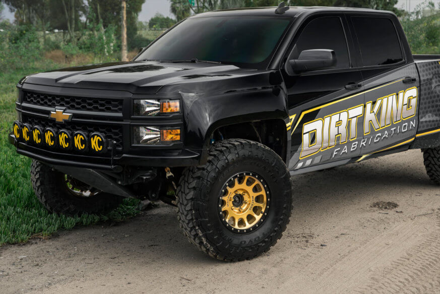 Black Chevy Silverado Prerunner by DirtKing Fabrication - offroadium.com