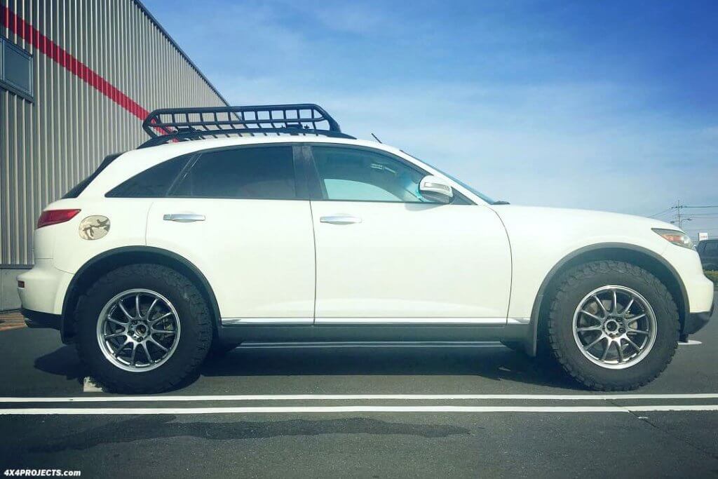 Lifted Infiniti FX35 on 33s Wearing an Off road Outfit