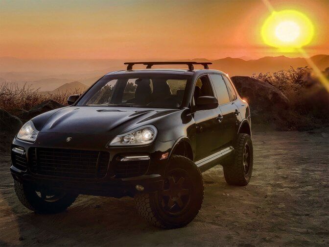 Lifted Porsche Cayenne Turbo S on 33 Inch Off-road tires