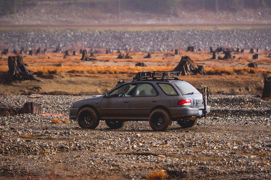 Lifted Subaru Outback Battlewagon with Huge Off-road Wheels