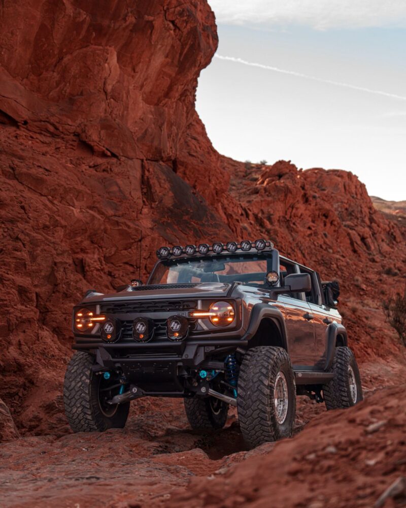 Off-road Modified Ford Bronco Black Diamond Sas with Bestop eTop Power ...