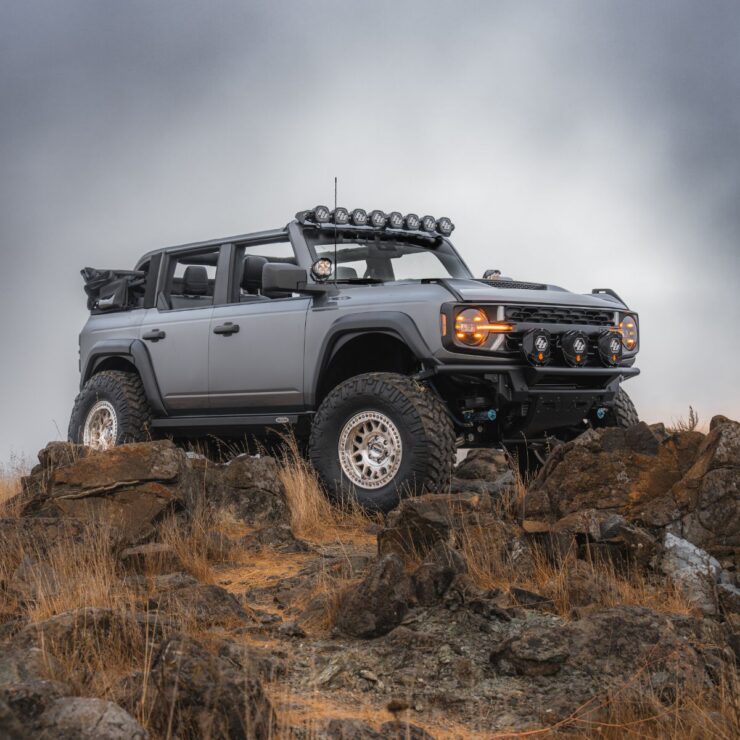 Off-road Modified Ford Bronco Black Diamond Sas with Bestop eTop Power ...