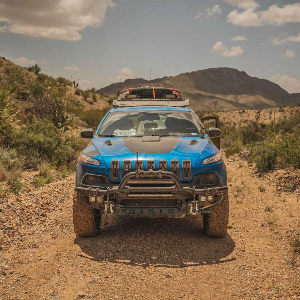 Prerunner-inspired Jeep Cherokee KL Off-road build with a 3-4” lift