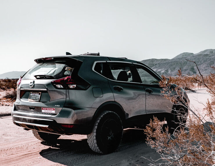 Lifted Nissan Rogue with Off-road Mods and 245/65R17 BFG Tires ...