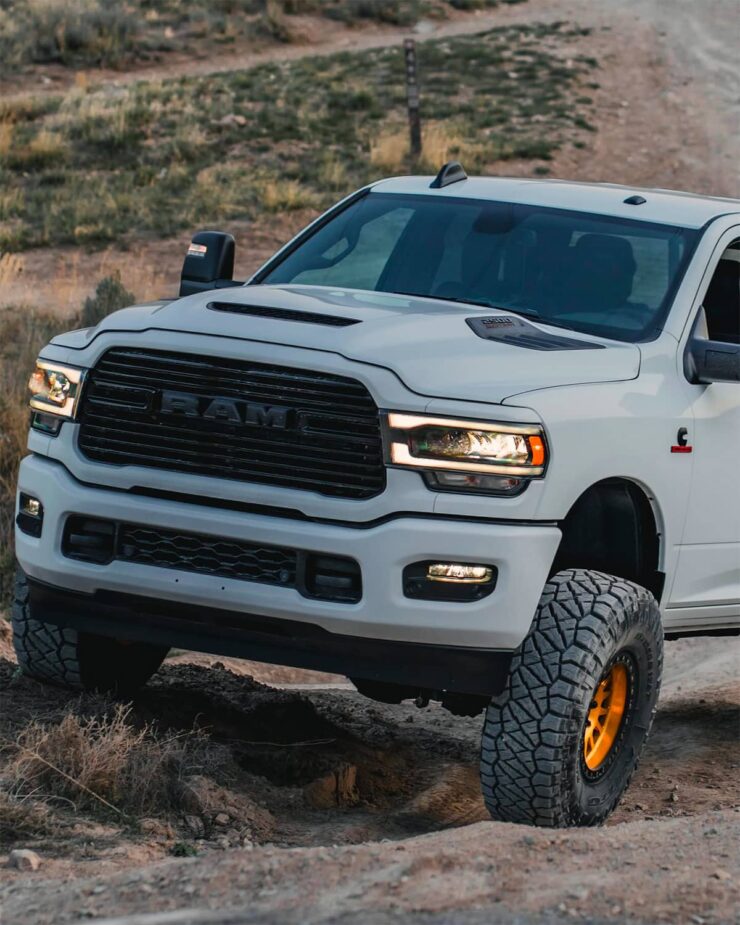 Lifted Ram 2500 Diesel on KMC KM445 Beadlock Wheels and 37” tires ...