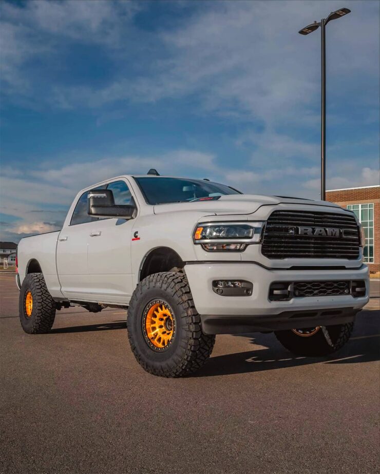 Lifted Ram 2500 Diesel on KMC KM445 Beadlock Wheels and 37” tires ...