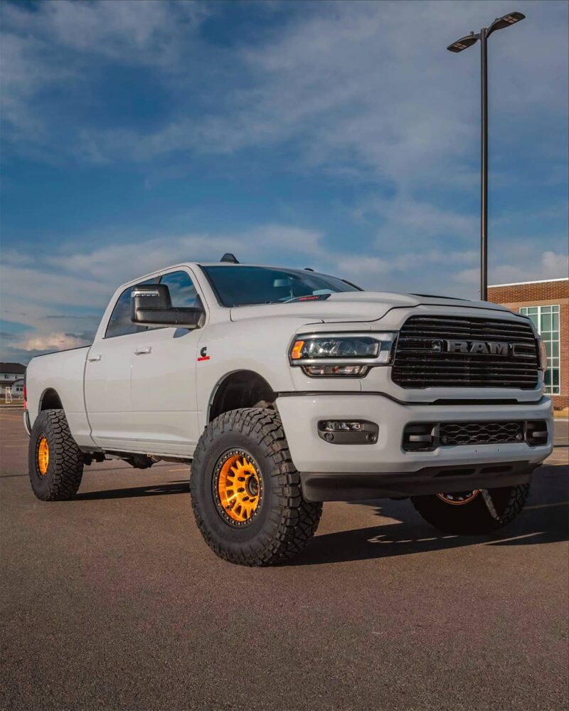 Lifted Ram 2500 Diesel on KMC KM445 Beadlock Wheels and 37” tires ...