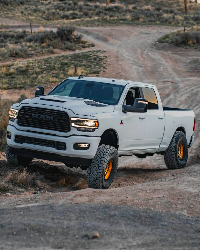 Lifted Ram 2500 Diesel on KMC KM445 Beadlock Wheels and 37” tires ...