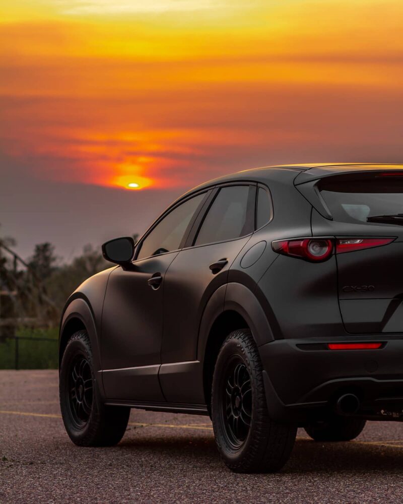 Lifted Mazda CX30 With Subtle Mods And A/T Off-road Wheels