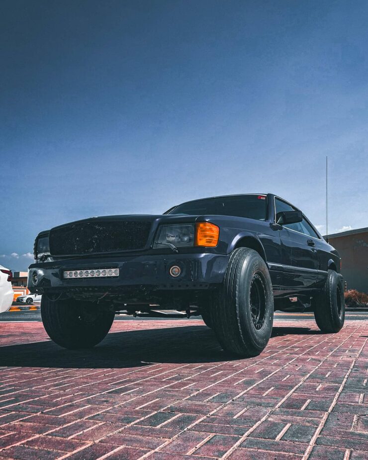 Lifted Mercedes 560SEC W126 Coupe Off road Build For Desert Action ...