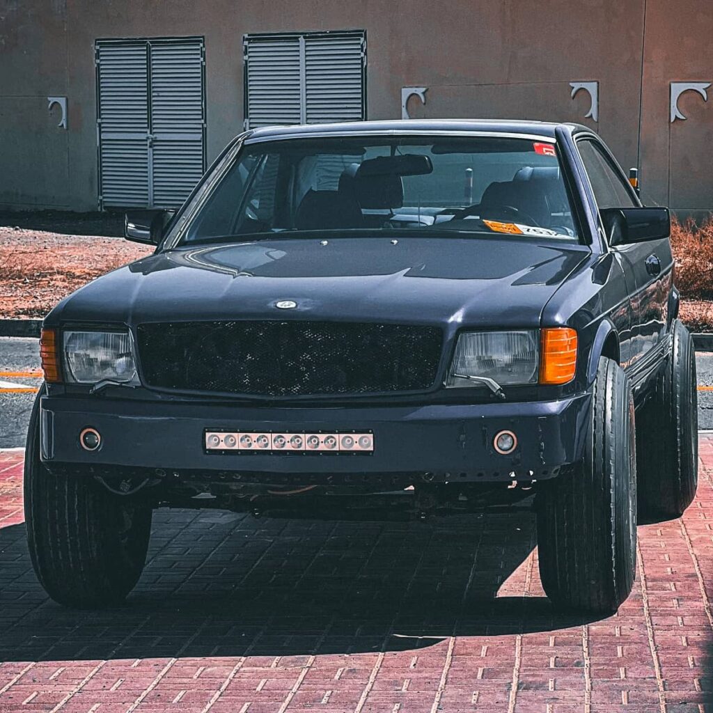 Lifted Mercedes 560SEC W126 Coupe Off road Build For Desert Action ...
