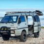 Lifted Mitsubishi Delica L300 Overland Minivan with Pajero 4WD