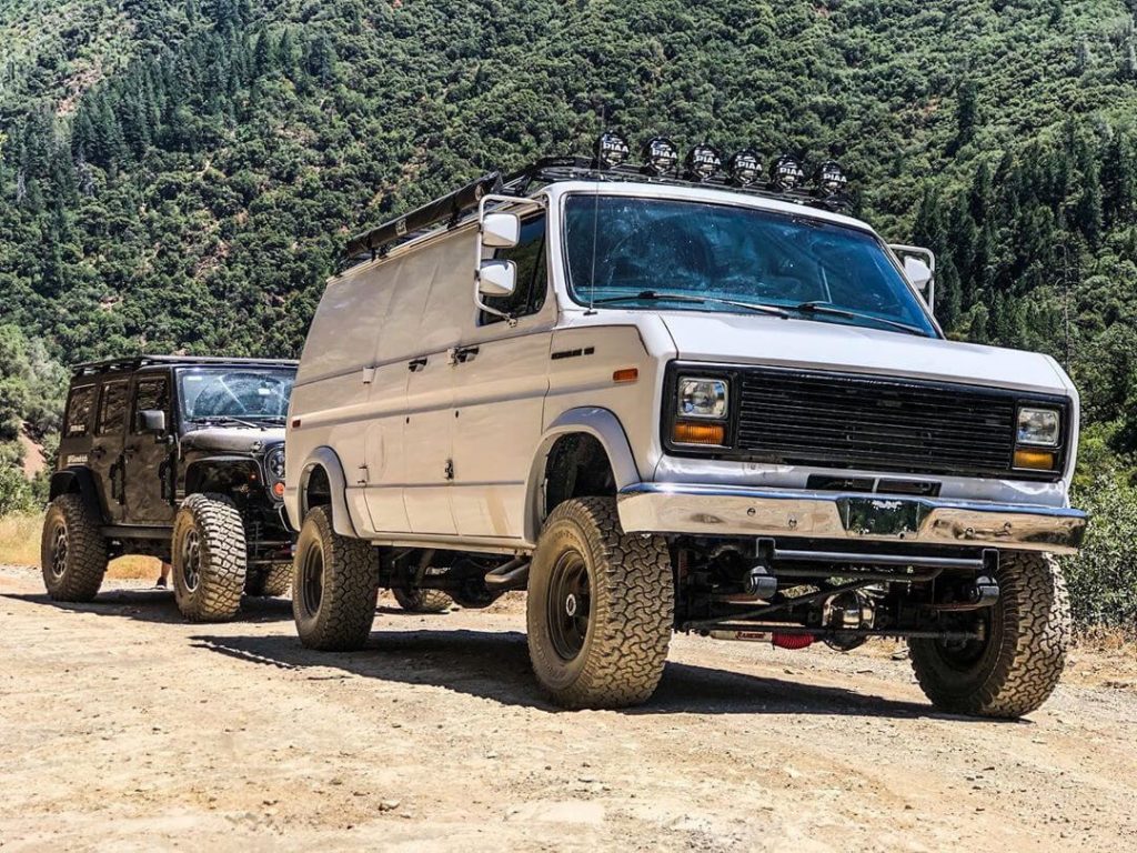 Lifted 1990 Ford E150 Van – Classic Look with a Modern Twist