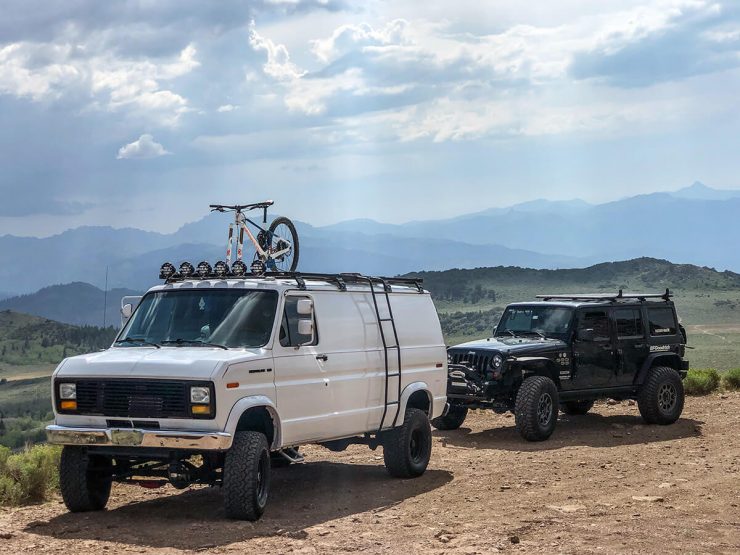 Lifted 1990 Ford E150 Van – Classic Look with a Modern Twist