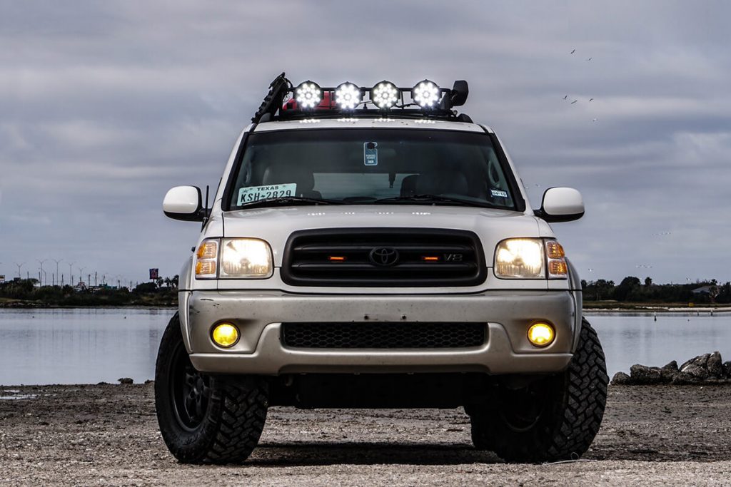 Lifted 1st gen Toyota Sequoia on 34"s - The Land Cruiser's Big American ...