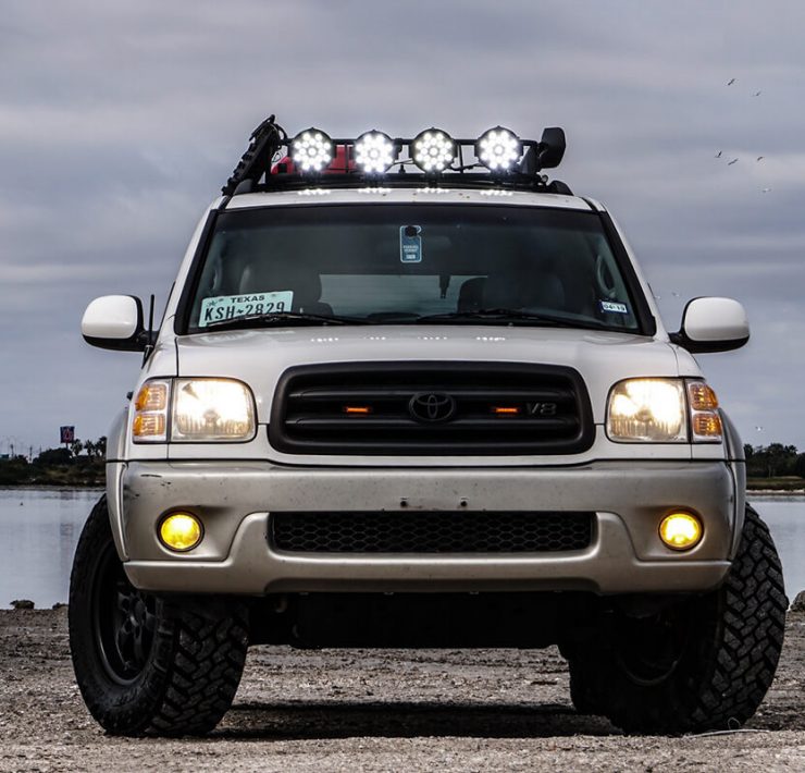 Lifted 1st gen Toyota Sequoia on 34"s - The Land Cruiser's Big American ...