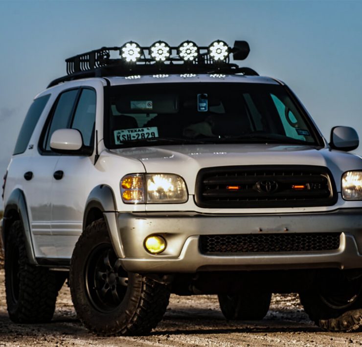 Lifted 1st gen Toyota Sequoia on 34"s - The Land Cruiser's Big American ...